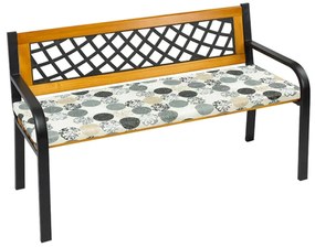 Bellatex Sedák na lavici hladký Koule šedá, bílá rozměr 40x120 cm