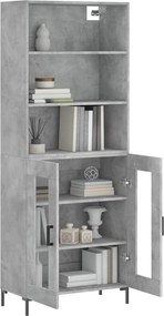 vidaXL Skříň highboard 69,5 x 34 x 180 cm kompozitní dřevo [3189321] Barva: kouřový dub