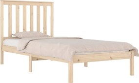 vidaXL Rám postele masivní borovice 100 x 200 cm [3103837] Barva: Bílá