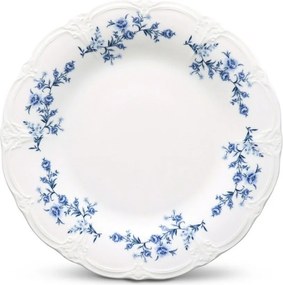 Bílý/modrý dezertní porcelánový talíř ø 16 cm Retro – BonBistro