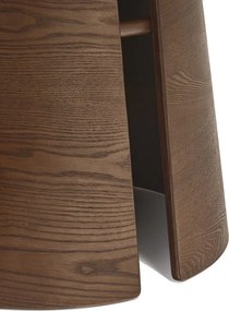 Kulatý jídelní stůl v dekoru jasanu ø 137 cm Cep – Teulat