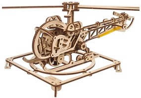 Ugears 3D Dřevěné mechanické puzzle MINI Helicopter