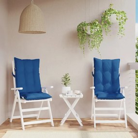 vidaXL Podušky na židli s vysokým opěradlem 2 ks látka oxford [377656] Barva: Královská modř