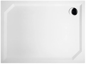 Gelco, SARA sprchová vanička z litého mramoru, obdélník 100x75x3,5 cm, hladká, HS10075