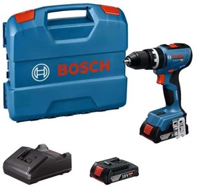 Bosch - 18V AKU vrtačka s příklepem, 2x aku 2,0 Ah GBA, nabíječka 06019N3100