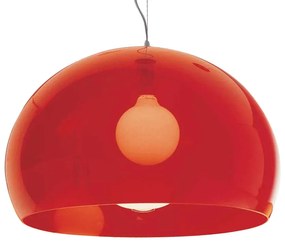 Výprodej Kartell designová závěsná svítidla FL/Y Medium-červená transparentní