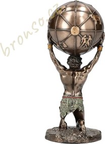 Atlas nesoucí nebeskou sféru – bronzovaná figurka z řecké mytologie Veronese WU78109A4