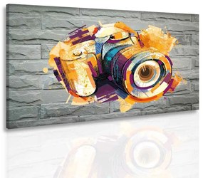 Malvis ® 3D obraz Foťák ve zdi Velikost: 90x60 cm