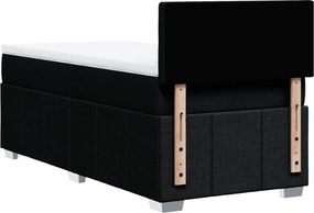 Box spring postel s matrací černá 80 x 200 cm textil 3286911
