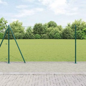 Hexagonální plot s betonovým základem 100 x 1,2 m Zelená 3353594