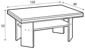 KORA a | konferenční stolek KL | 120x80 cm | andersen