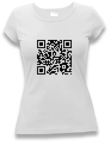 Vlastní QR kód - dámské tričko s potiskem