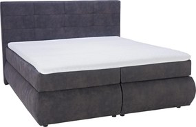 XXXLutz POSTEL BOXSPRING, 180/200 cm, tmavě šedá Voleo - Manželské postele - 001902003902