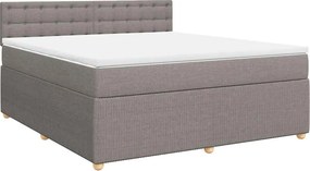 Box spring postel s matrací taupe 180x200 cm textil 3289853