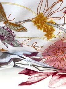 Povlečení bavlněné Vanessa Růžová 200x140cm+90x70cm TiaHome