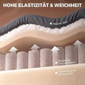HOMCOM Relaxační křeslo, televizní křeslo, masážní křeslo otočné o 360° s vyhříváním, masáží, vzhled chenille, tmavě šedé