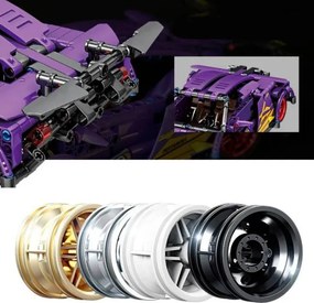 Stavebnice auta SUPERCAR No.J2003 fialová - 470 dílků