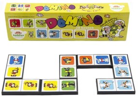 Domino Pojď s námi do pohádky 28ks společenská hra v krabičce 21x6x3cm