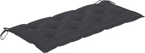 Zahradní lavice s poduškou 120 cm bambus 3063891