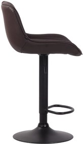 Bhm germany Barová židle Lentini, syntetická kůže, černá / hnědá