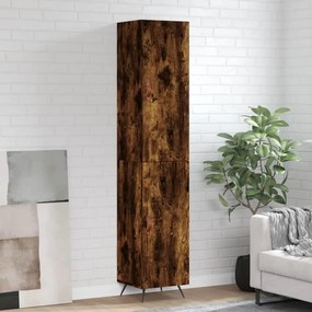 vidaXL Skříň highboard 34,5 x 34 x 180 cm kompozitní dřevo [3198765] Barva: kouřový dub