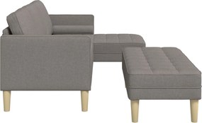 Set pohovek 2 ks Taupe Polyester 3329257