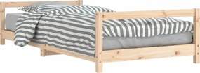 vidaXL Dětská postel 90 x 190 cm masivní borové dřevo [834402] Barva: Černá