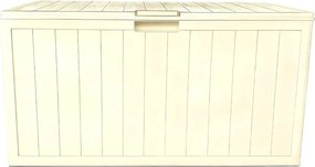 Zahradní úložný box STRANGE — 112x49x54 cm, plast, béžová