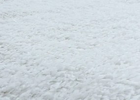 Koberce Breno Kusový koberec FLUFFY kruh 3500 White, Bílá, 160 x 160 cm