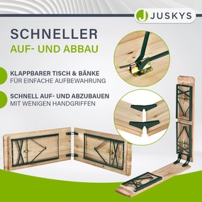 Juskys Skládací pivní set Passau 220 cm