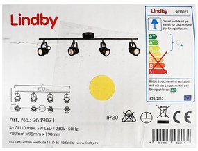 Lindby | Lindby - Bodové svítidlo LEONOR 4xGU10/5W/230V | LW0801