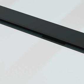 Posuvné dveře s kováním 76x205 cm ESG sklo a hliník 3332861