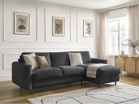 Černá rohová pohovka Nouveau Cocoone – Bobochic Paris