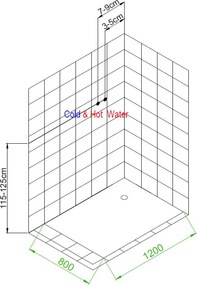 Terra Hydromasážní box ALMA-L 120x80 levý