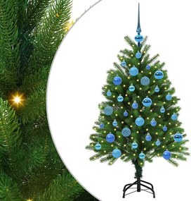 Vánoční stromeček s 150 LED diodami s stojanem Zelená 120 cm PE 3396316