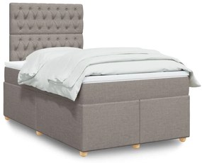 Box spring postel s matrací taupe 120x200 cm textil 3291258