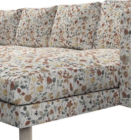 Potah na pohovku IKEA Norsborg 4-místná se šezlongem barva oranžová látka pletený vzor, vzorované