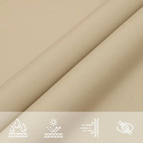 vidaXL Stínicí plachta oxford trojúhelník 2,5 x 2,5 x 3,5 m [135829] Barva: krémová