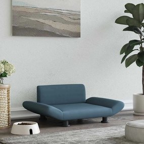 Pelíšek pro psy tmavě šedý 70 x 45 x 28 cm textil 171997