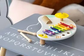ECOTOYS Sada hudebních nástrojů / Xylofon, řehtačka, činel, paličky /