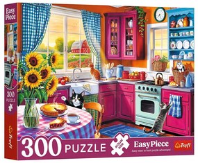 Puzzle Ráno v kuchyni 300dílků 60x40cm v krabici 34x26x5cm