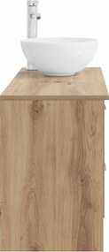 Sada koupelnového nábytku 2 ks Dub artisan Kompozitní dřevo 3403879