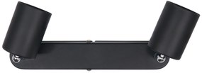 BERGE Stropní bodové svítidlo LED VIKI 2x GU10 černé