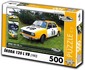 Puzzle retro-auta puzzle č. 3 škoda 120 l vb (1983) 500 dílků