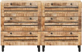 Úložné skříně 2 ks 120 x 33 x 75 cm Masivní mangové dřevo 3310163