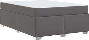 Rám postele Šedá 140 x 200 cm PVC 3399240