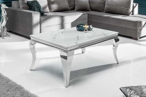 Skleněný konferenční stolek Barock Marble 100cm