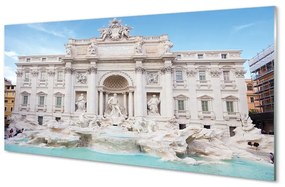 Obraz na skle Katedrála Rome Fountain 140x70 cm