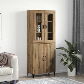 Vysoký bufet 2 ks Artisanový dub 69,5 x 34 x 180 cm 3394588