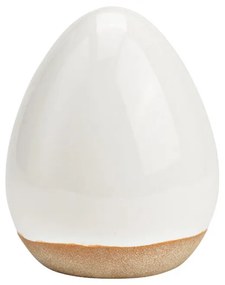 Bílé keramické velikonoční vajíčko SIMPLE